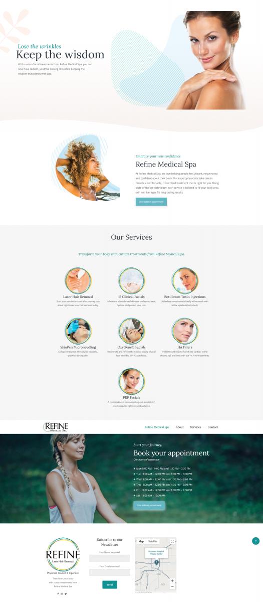 Refine Medical Spa - Seymour - Jackrabbit Studios